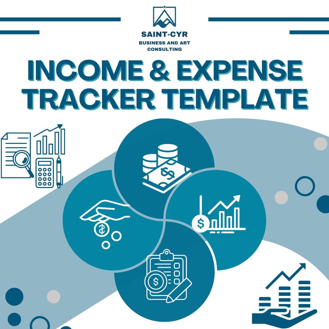 Business Income and Expense Tracker | P&L Statement Template - Etsy