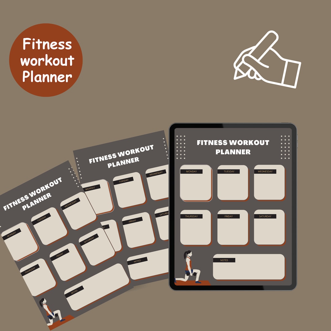 Fitness Planner and Printable Workout Tracker | Ultimate Printable ...