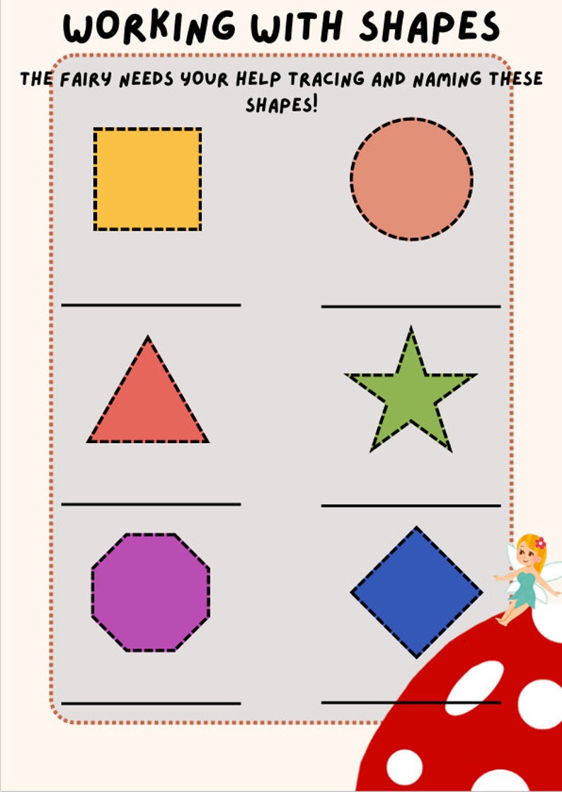 Fairy Tale Activity Book - Etsy