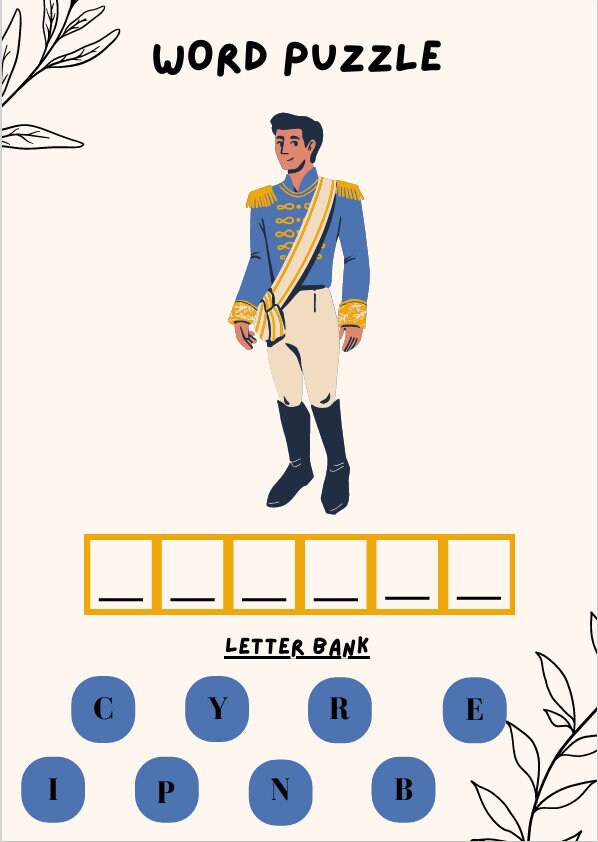 Fairy Tale Activity Book - Etsy