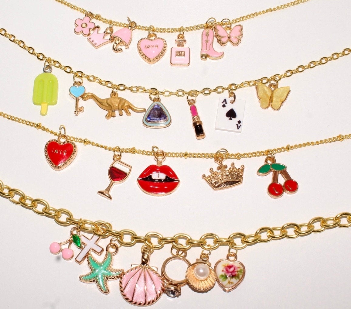 Build Your Own Charm Necklace Custom Charm Necklace Create Your Own ...