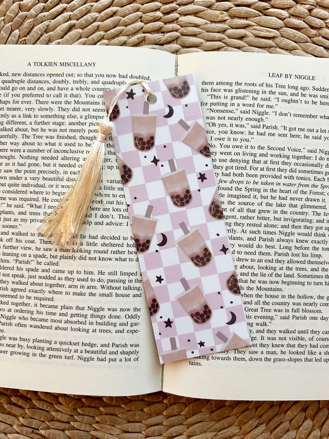 Boba Tea Bookmark - Etsy