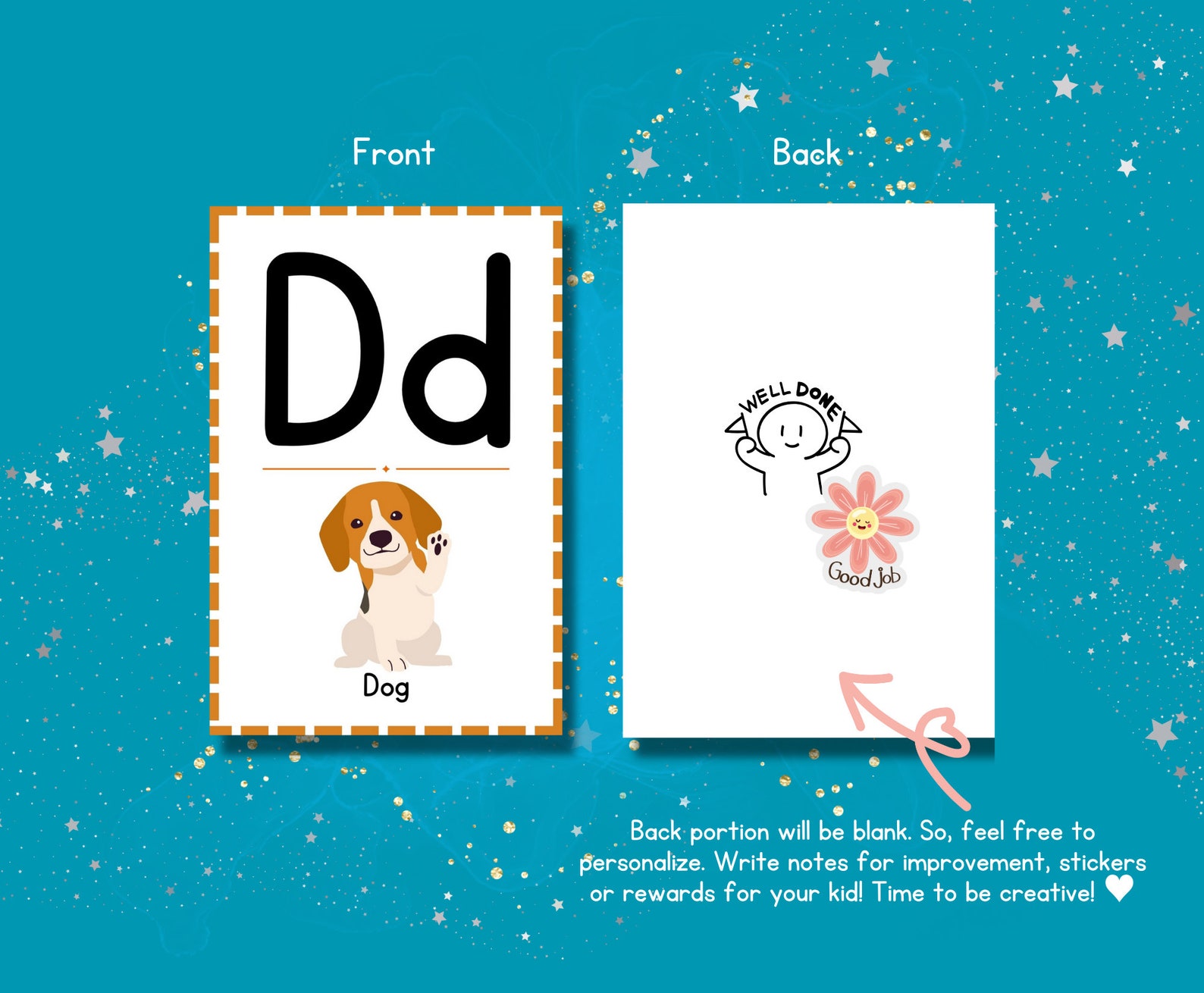 Alphabet Flashcards, 26 Alphabet Flash Cards, ABC Flashcards, Alphabet ...
