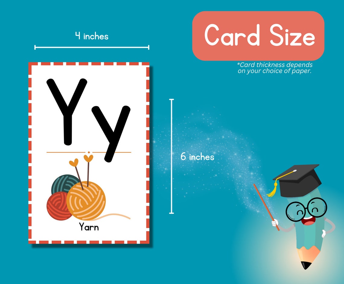 Alphabet Flashcards, 26 Alphabet Flash Cards, ABC Flashcards, Alphabet ...