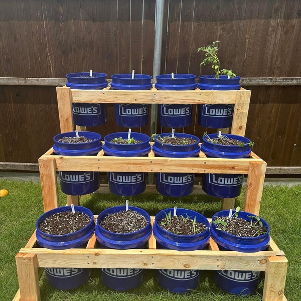5 Gallon Bucket Planter Stand - Etsy
