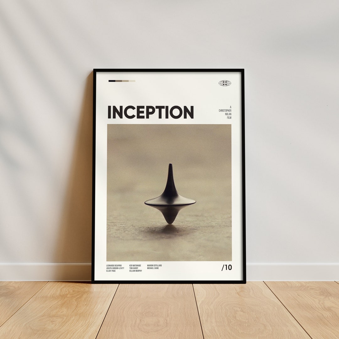 Inception Movie Poster, Framed Movie Poster, High-quality Wall Art ...