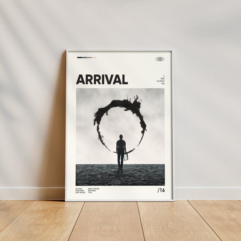 Arrival Movie Poster, Framed Movie Poster, High-quality Wall Art, Home ...