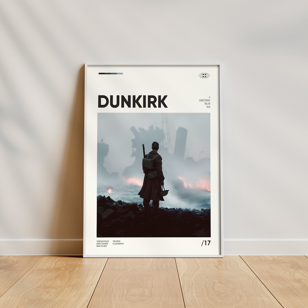 Dunkirk Movie Poster, Framed Movie Poster, High-quality Wall Art, Home ...