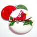 Red Cardinal- (handmade Buttons Set of 3) - Etsy
