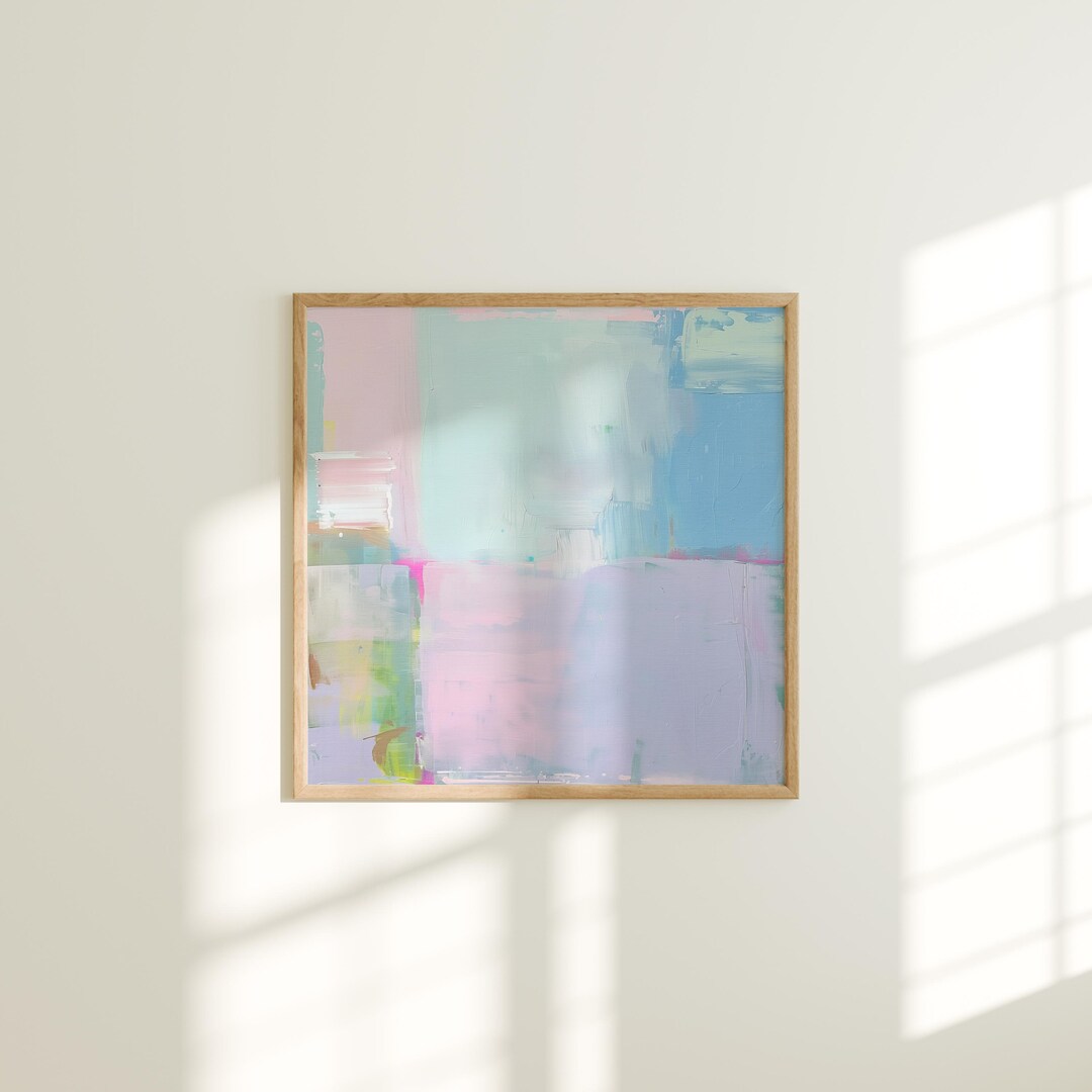 Colorful Abstract Digital Wall Art | Printable Modern Home Decor | Bold ...