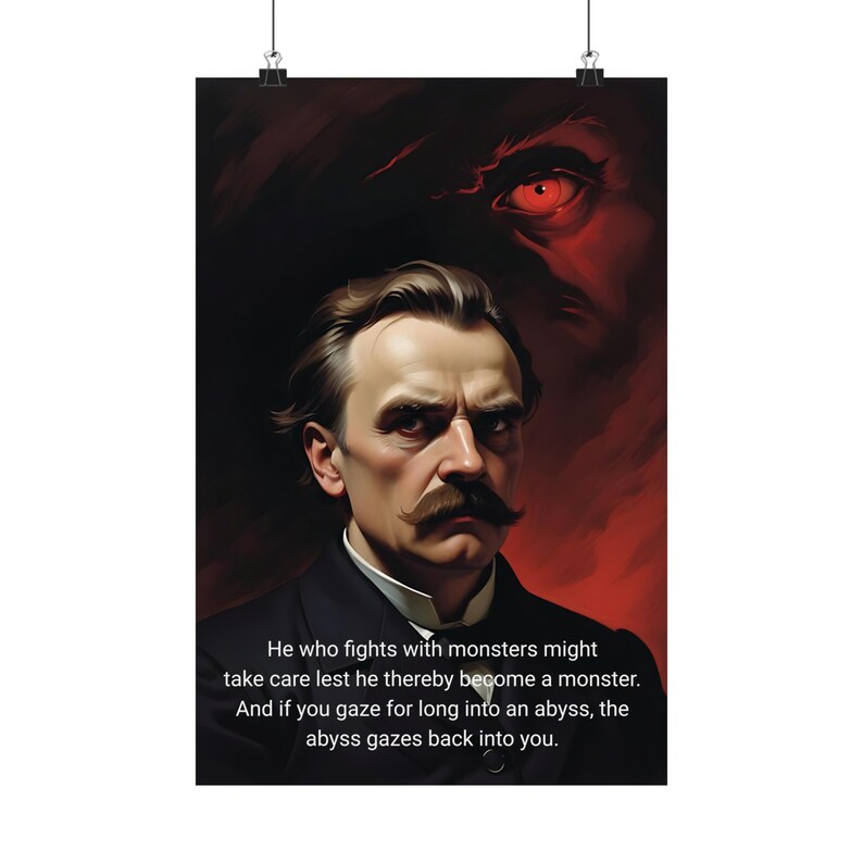 Friedrich Nietzsche Philosophy Poster Matte Vertical Posters Philosophy ...