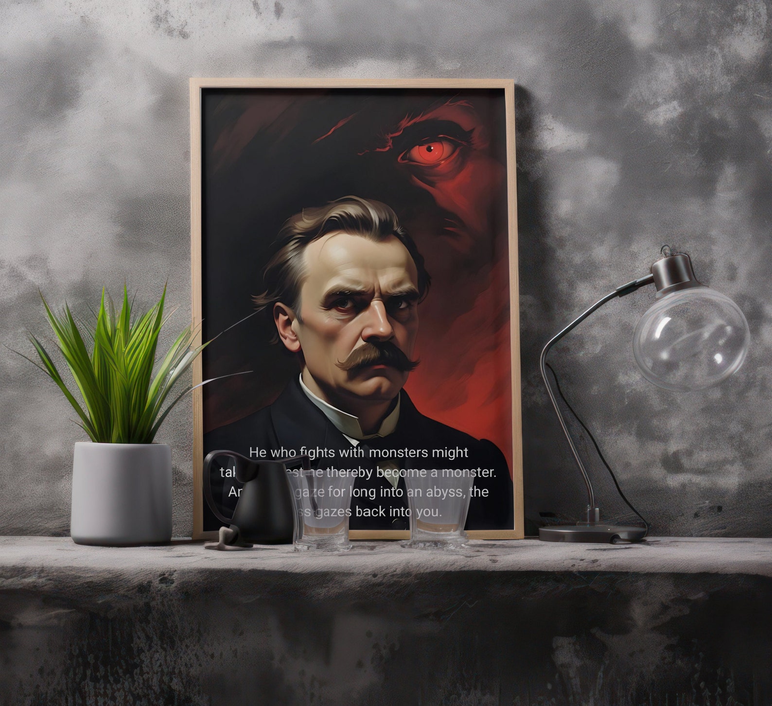 Friedrich Nietzsche Philosophy Poster Matte Vertical Posters Philosophy ...