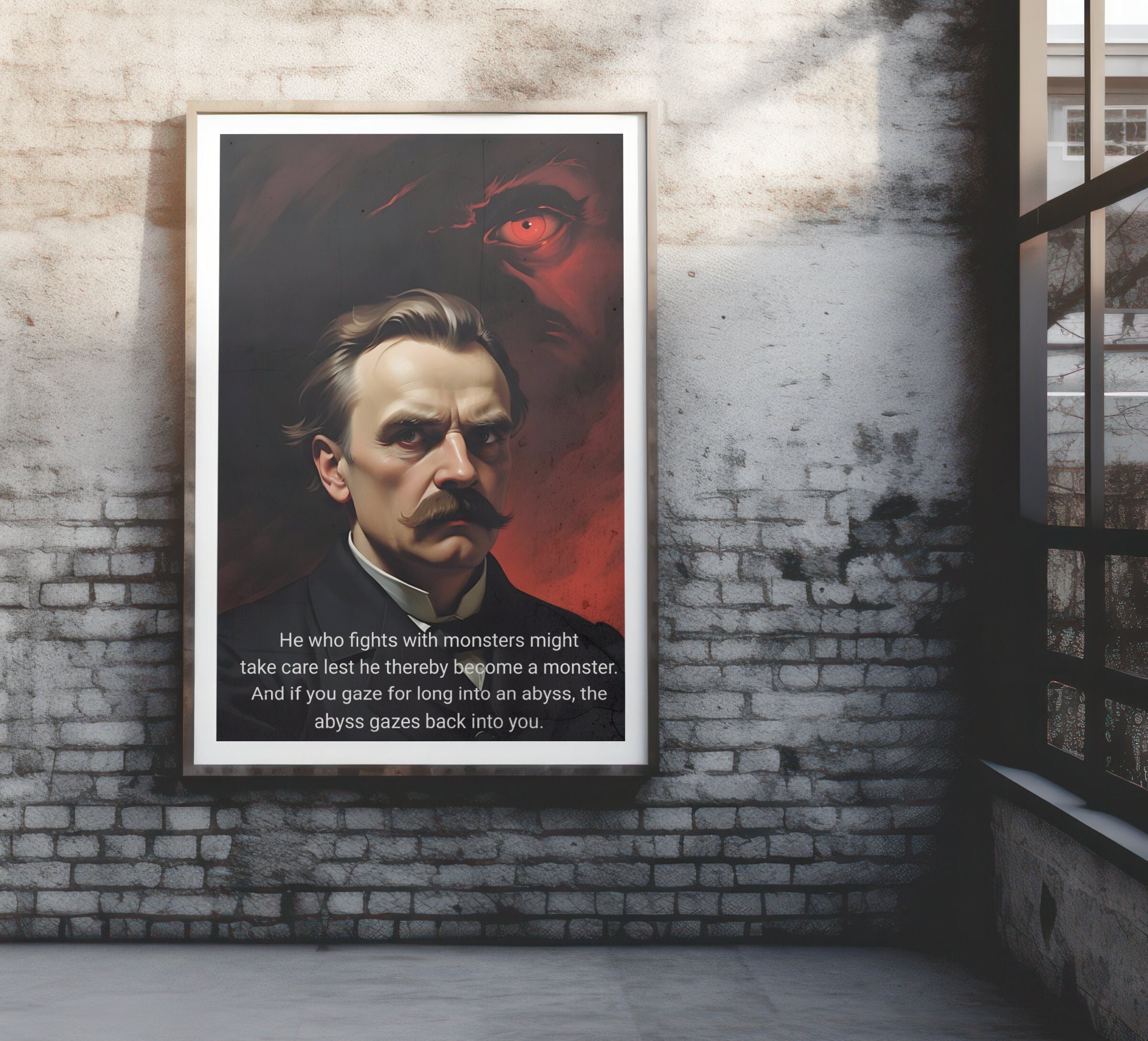Friedrich Nietzsche Philosophy Poster Matte Vertical Posters Philosophy ...