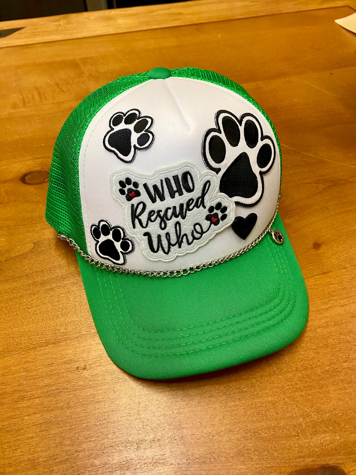 Dog Mom Patch Green Trucker Hat - Etsy