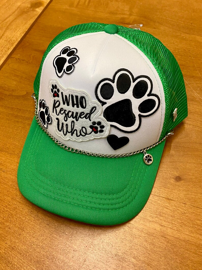 Dog Mom Patch Green Trucker Hat - Etsy