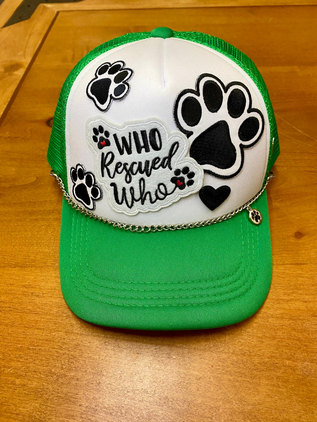 Dog Mom Patch Green Trucker Hat - Etsy