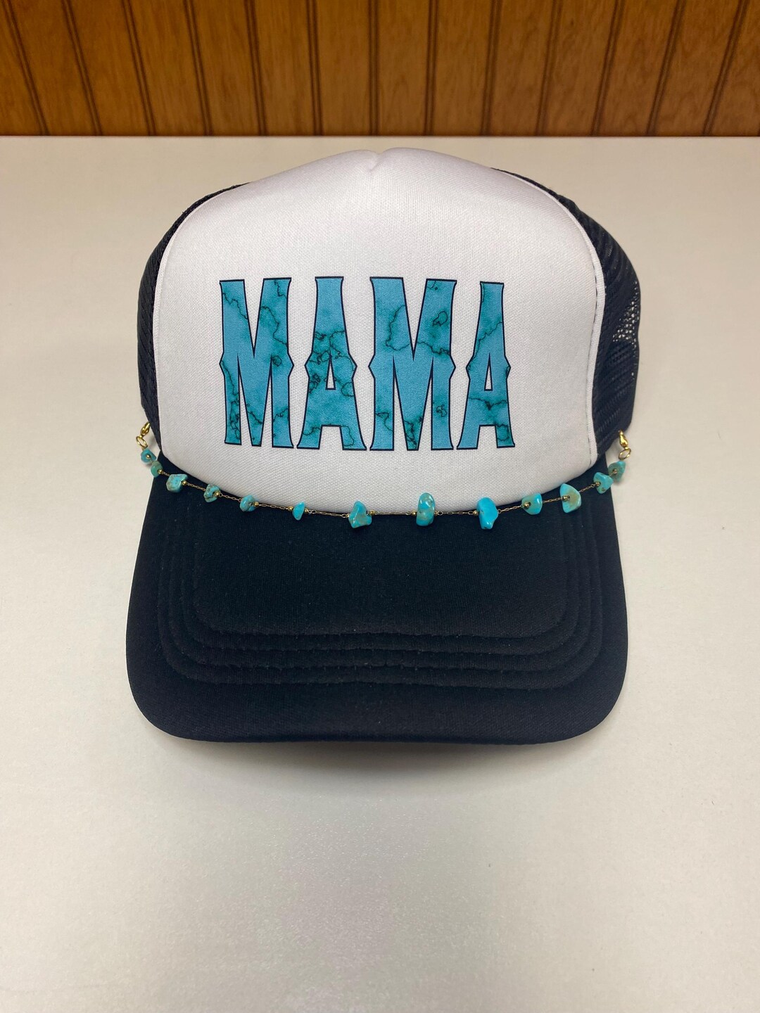 Turquoise Mama Trucker Hat - Etsy