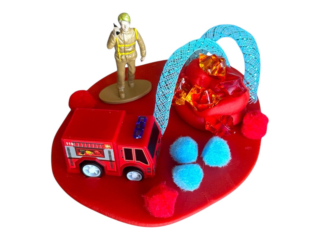 Fire Truck Playdough Kit Firefighter Sensory Kit Party Favor Kids ...