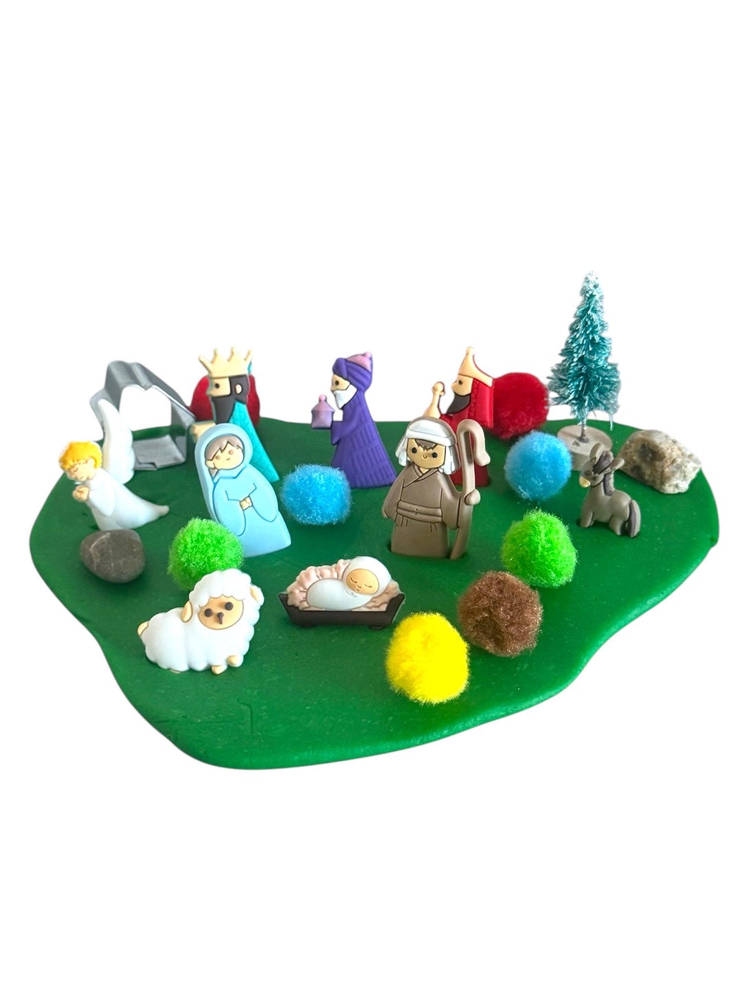 Christmas Nativity Sensory Playdough Kit for Kids Nativity Playdough ...