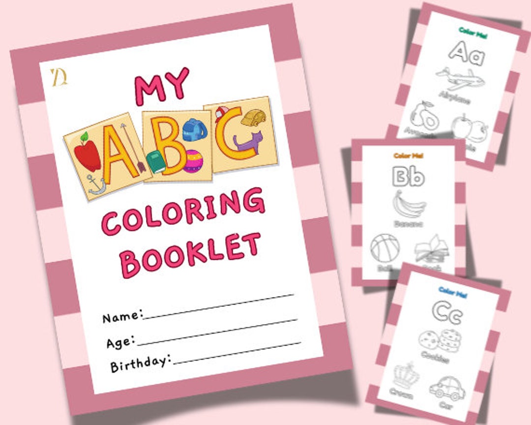 Alphabet Coloring Booklet 3 Unique Pictures per Letter Fun ...