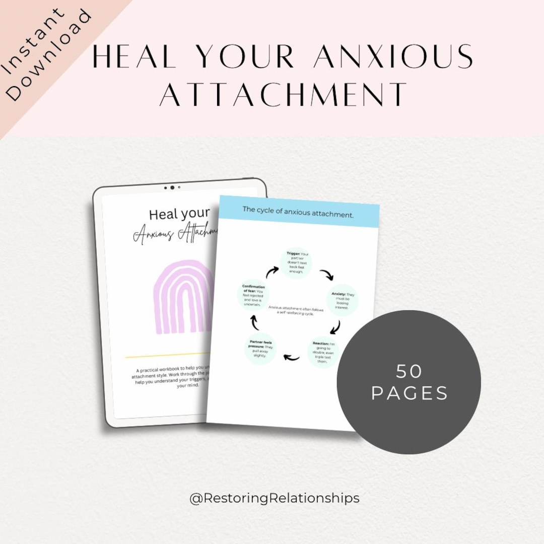 Anxious Attachment Journal | Therapy Resources | Attachment Theory ...