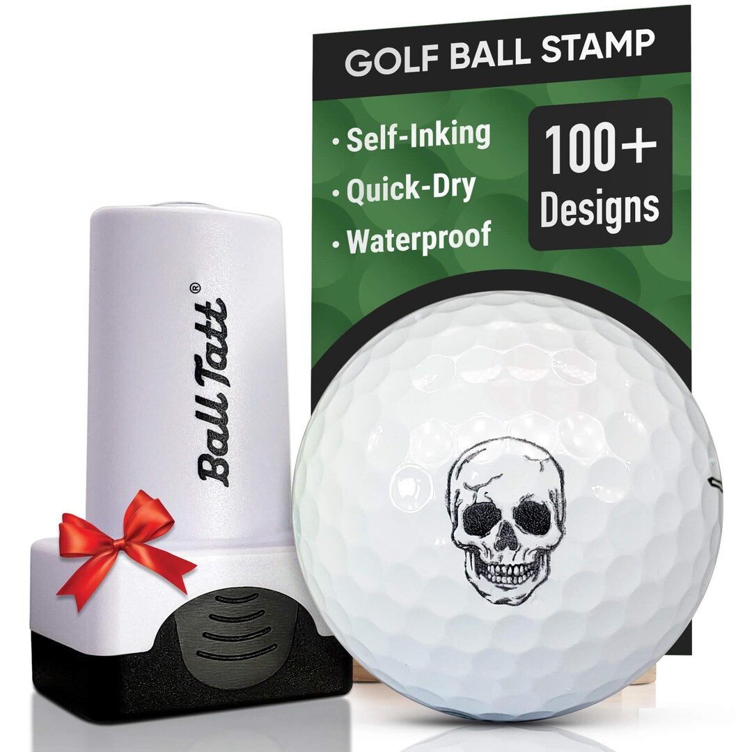 Ball Tatt - Skull Man Golf Ball Stamp, Golf Ball Stamper, Self-inking ...