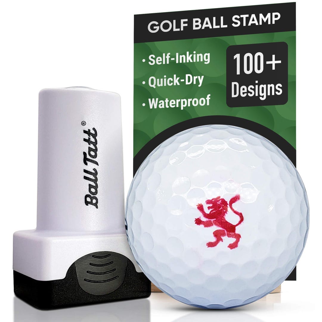 Ball Tatt - Rampant Lion Golf Ball Stamp, Golf Ball Stamper, Self ...