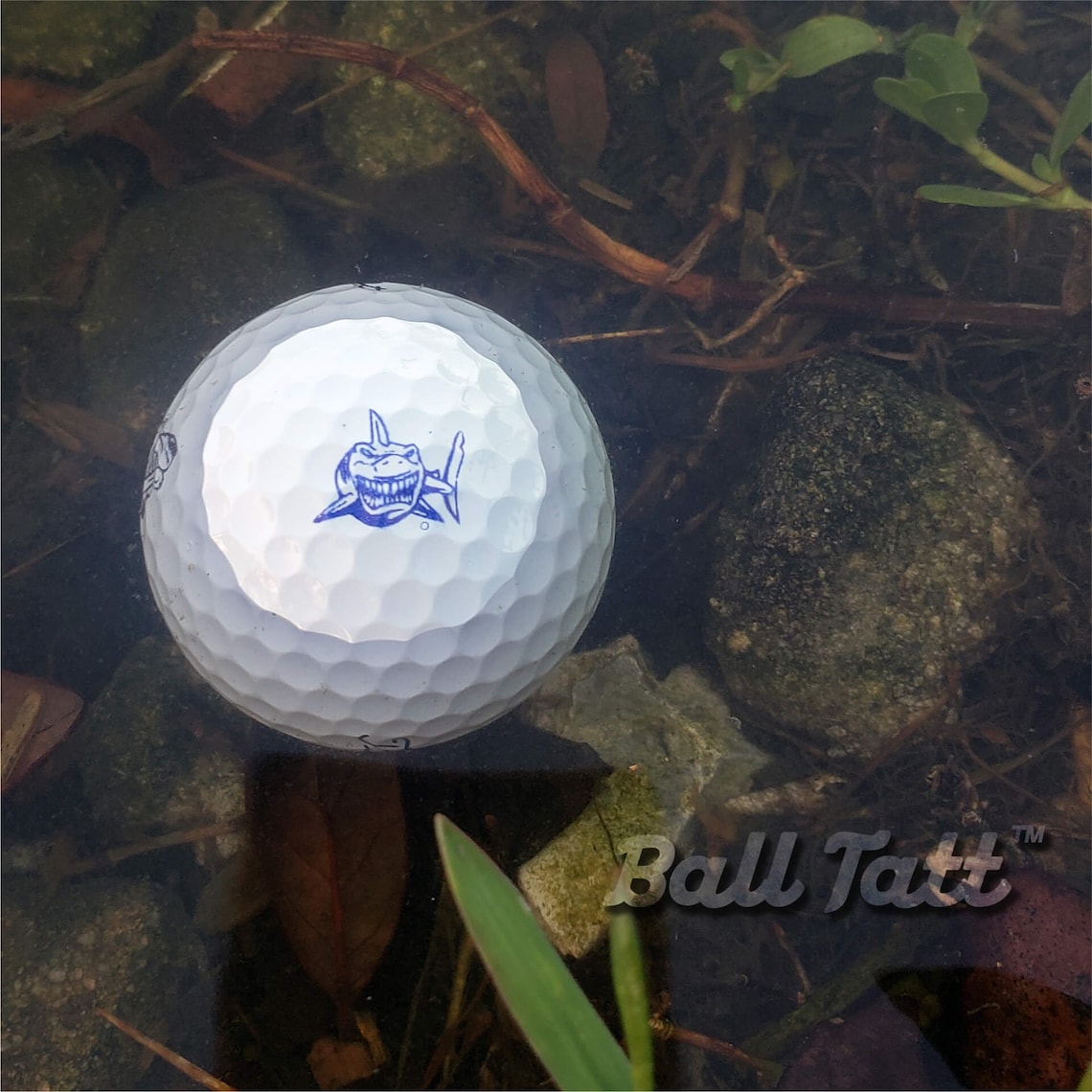 Ball Tatt - White Shark Golf Ball Stamp, Golf Ball Stamper, Self-inking ...
