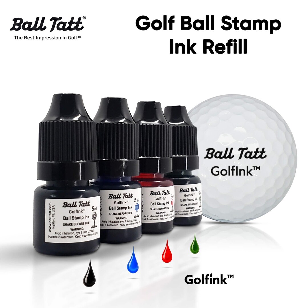 Ball Tatt Golfink™ Golf Ball Stamper Ink Refill - Etsy