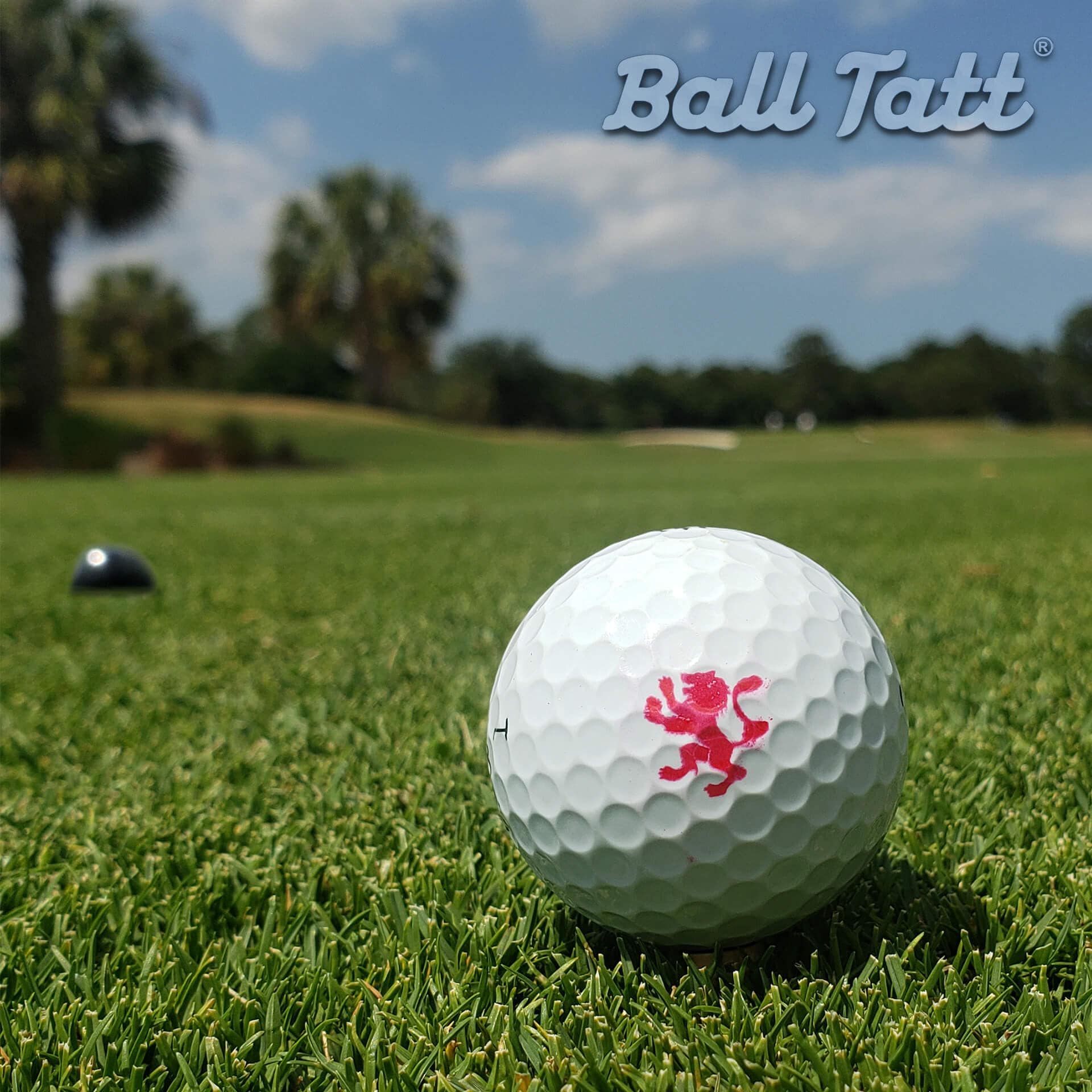 Ball Tatt - Rampant Lion Golf Ball Stamp, Golf Ball Stamper, Self ...