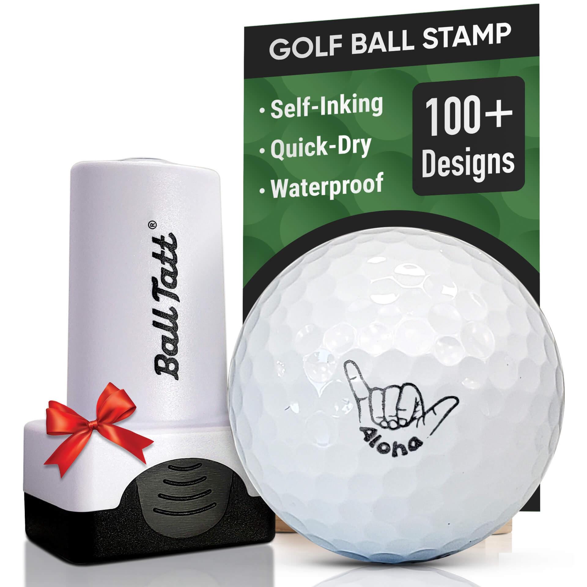 Ball Tatt - Aloha Golf Ball Stamp, Golf Ball Stamper, Self-inking Golf Ball Marker Stamp ...