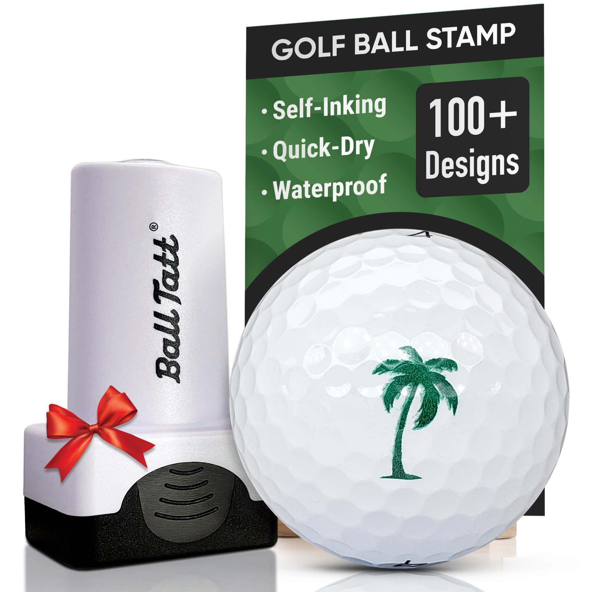Ball Tatt - Palm Tree Golf Ball Stamp, Golf Ball Stamper, Self-inking ...
