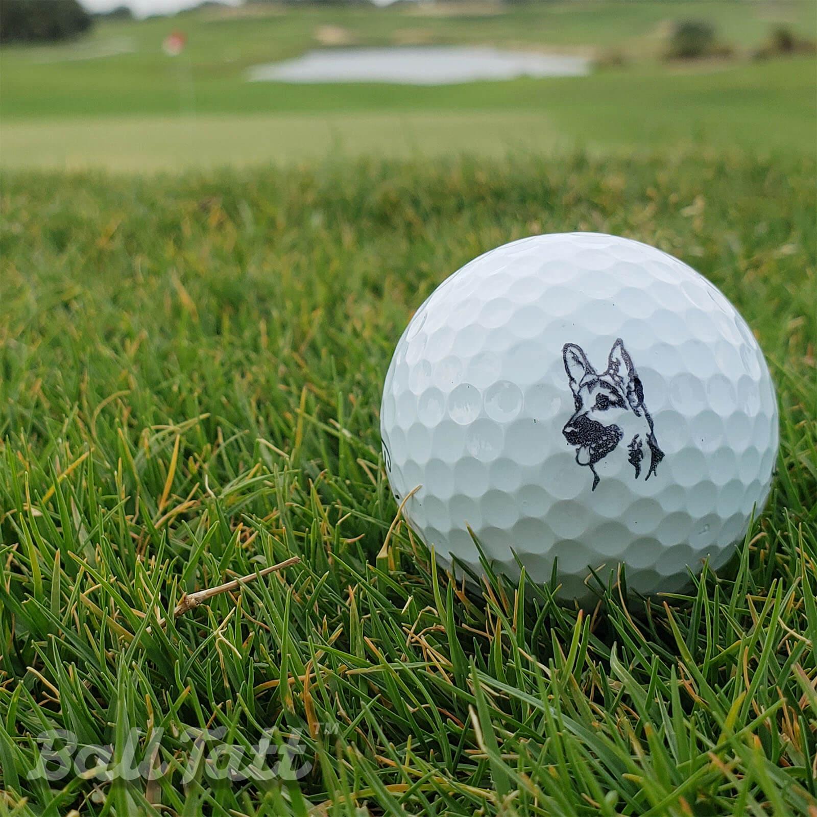 Ball Tatt - German Shepherd Golf Ball Stamp, Golf Ball Stamper, Self ...