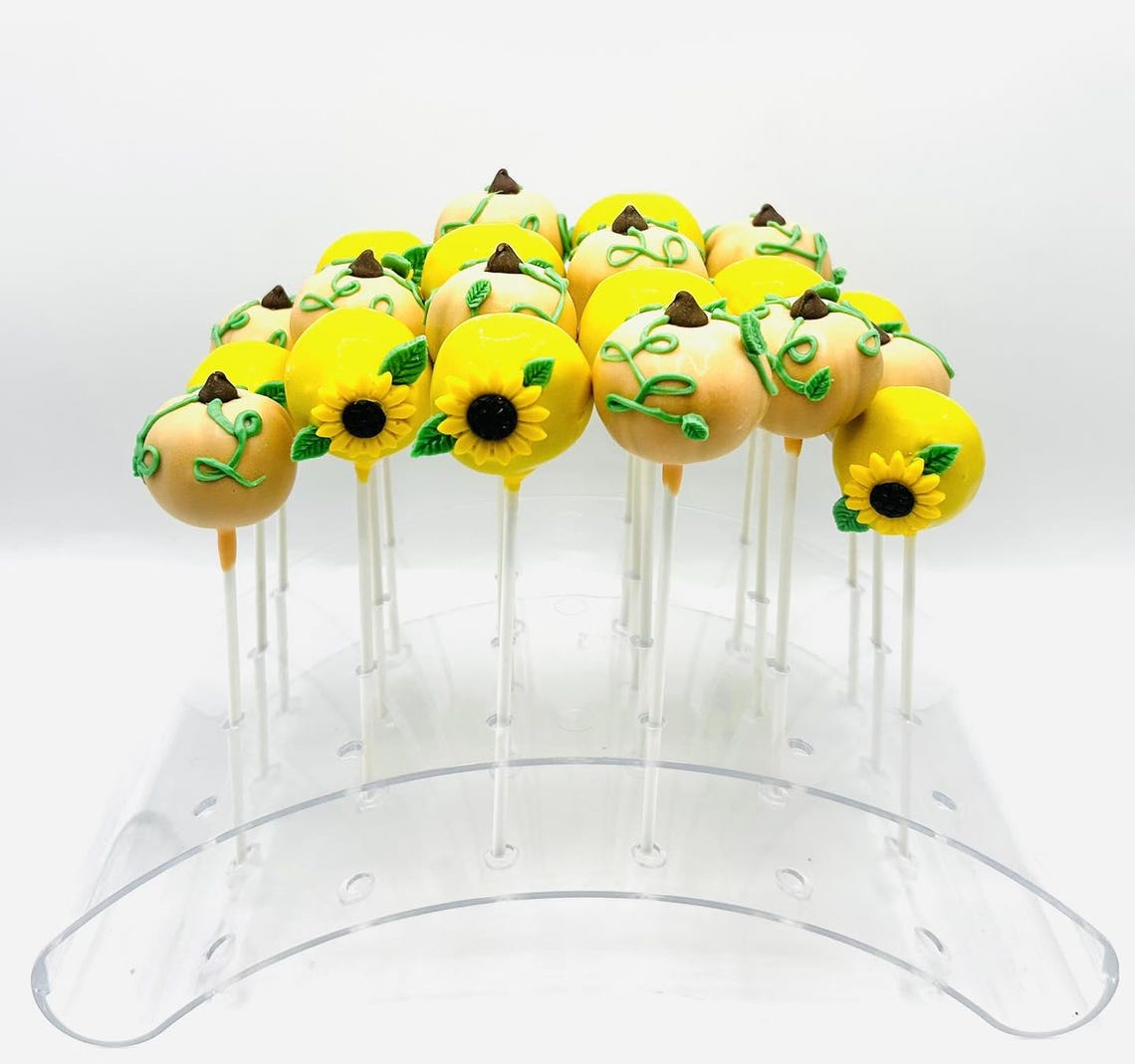 Pumpkin and Sunflower Cake Pops - Etsy