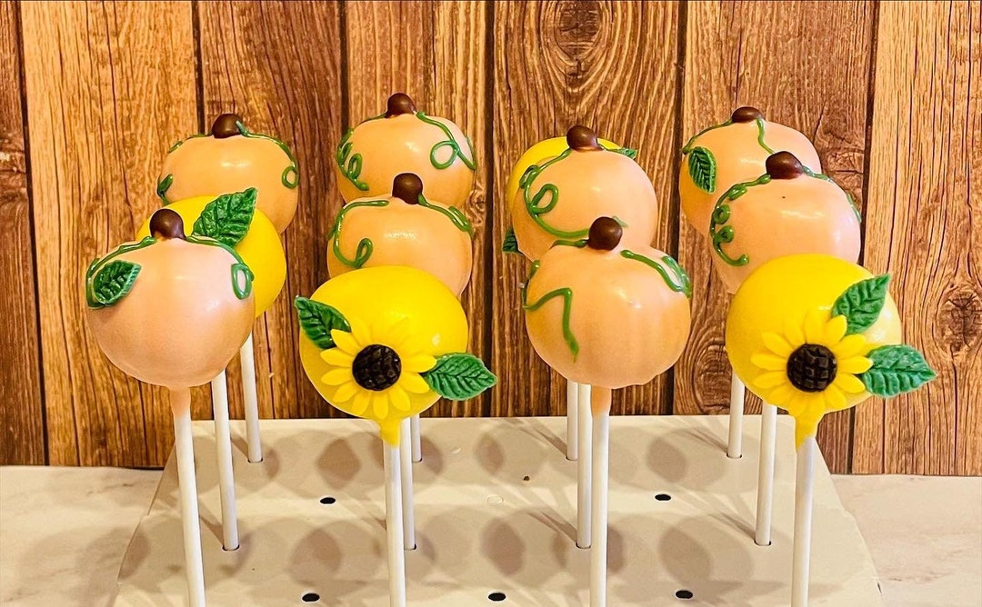 Pumpkin and Sunflower Cake Pops - Etsy