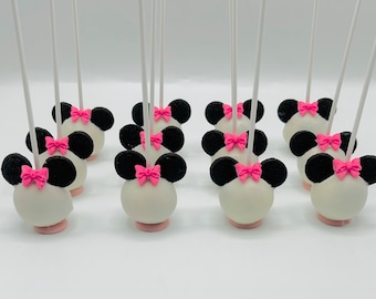 Minnie Mouse Themed Cake Pops Minnie Mouse Cake Pops ,table Desserts ...