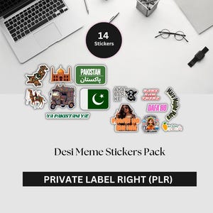 Desi Meme Stickers Pack-hilarious PAKISTANI Quotes-famous Monuments ...