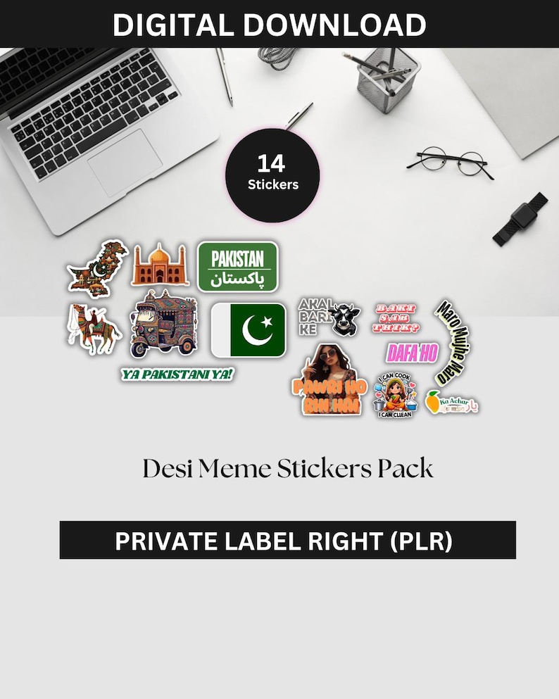 Desi Meme Stickers Pack-hilarious PAKISTANI Quotes-famous Monuments ...