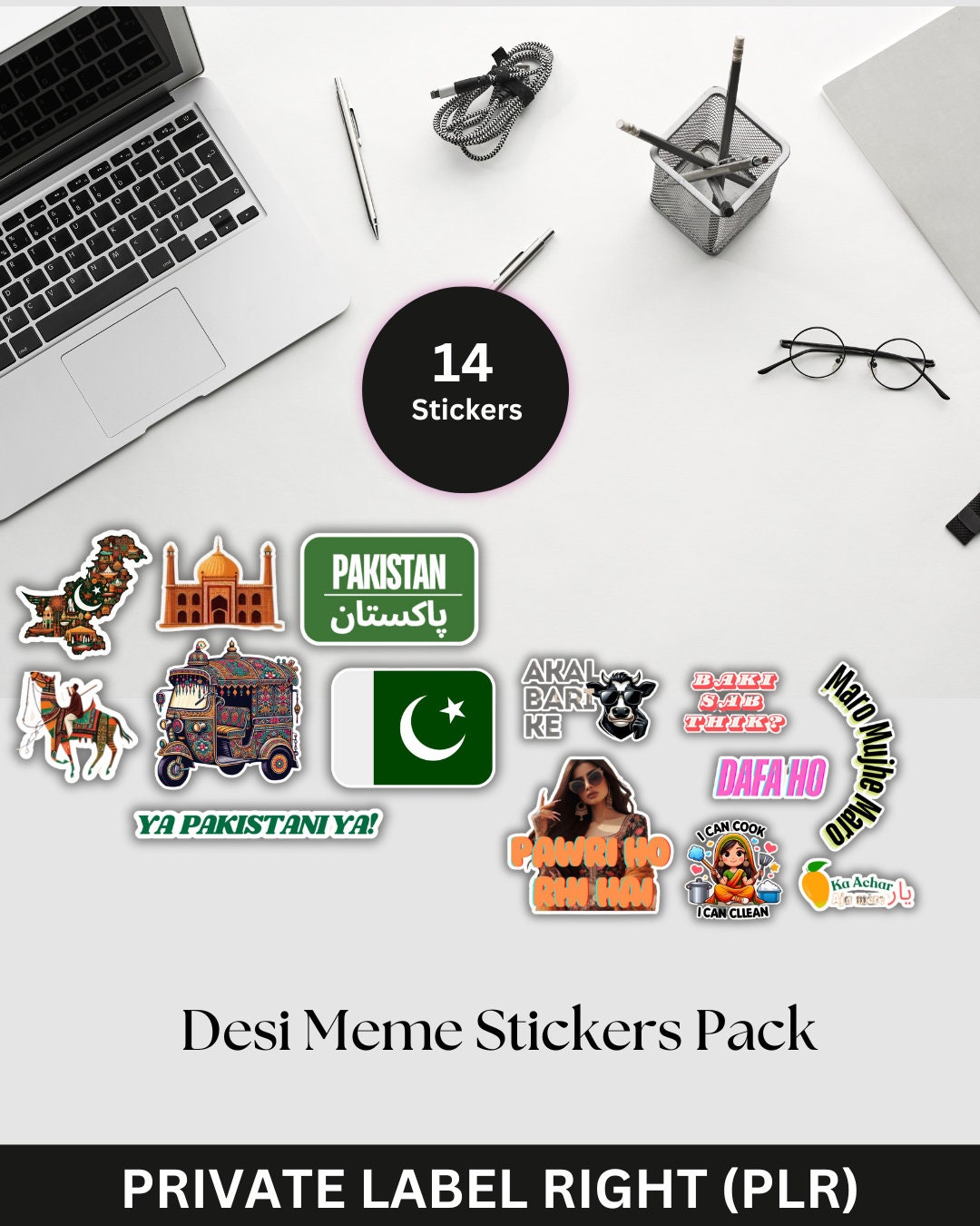 Desi Meme Stickers Pack-hilarious PAKISTANI Quotes-famous Monuments ...