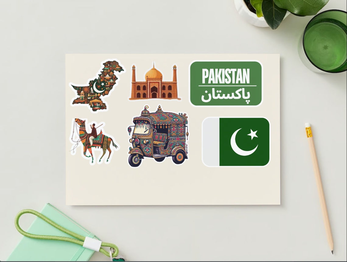 Desi Meme Stickers Pack-hilarious PAKISTANI Quotes-famous Monuments ...