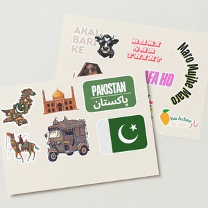 Desi Meme Stickers Pack-hilarious PAKISTANI Quotes-famous Monuments ...