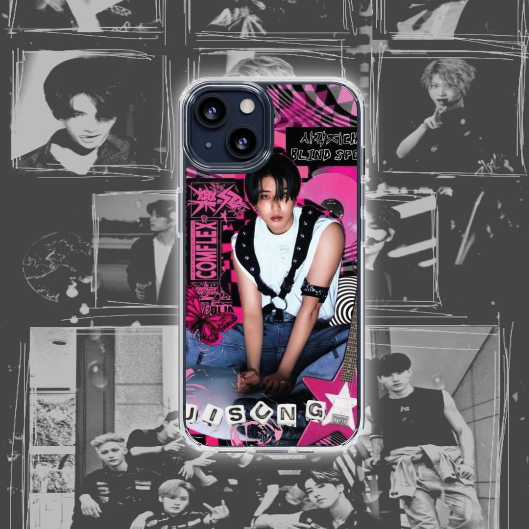 SKZ Changbin iPhone Case, Stray Kids Changbin Kpop Pink iPhone Case ...