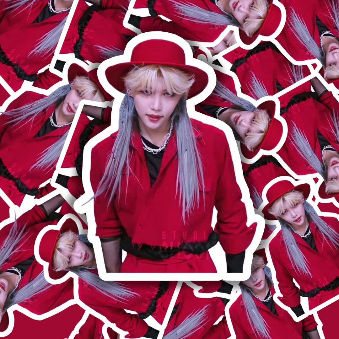 SKZ Felix Red Y2k Stickers, Stray Kids Felix Merch, SKZ Tour 2024 ...