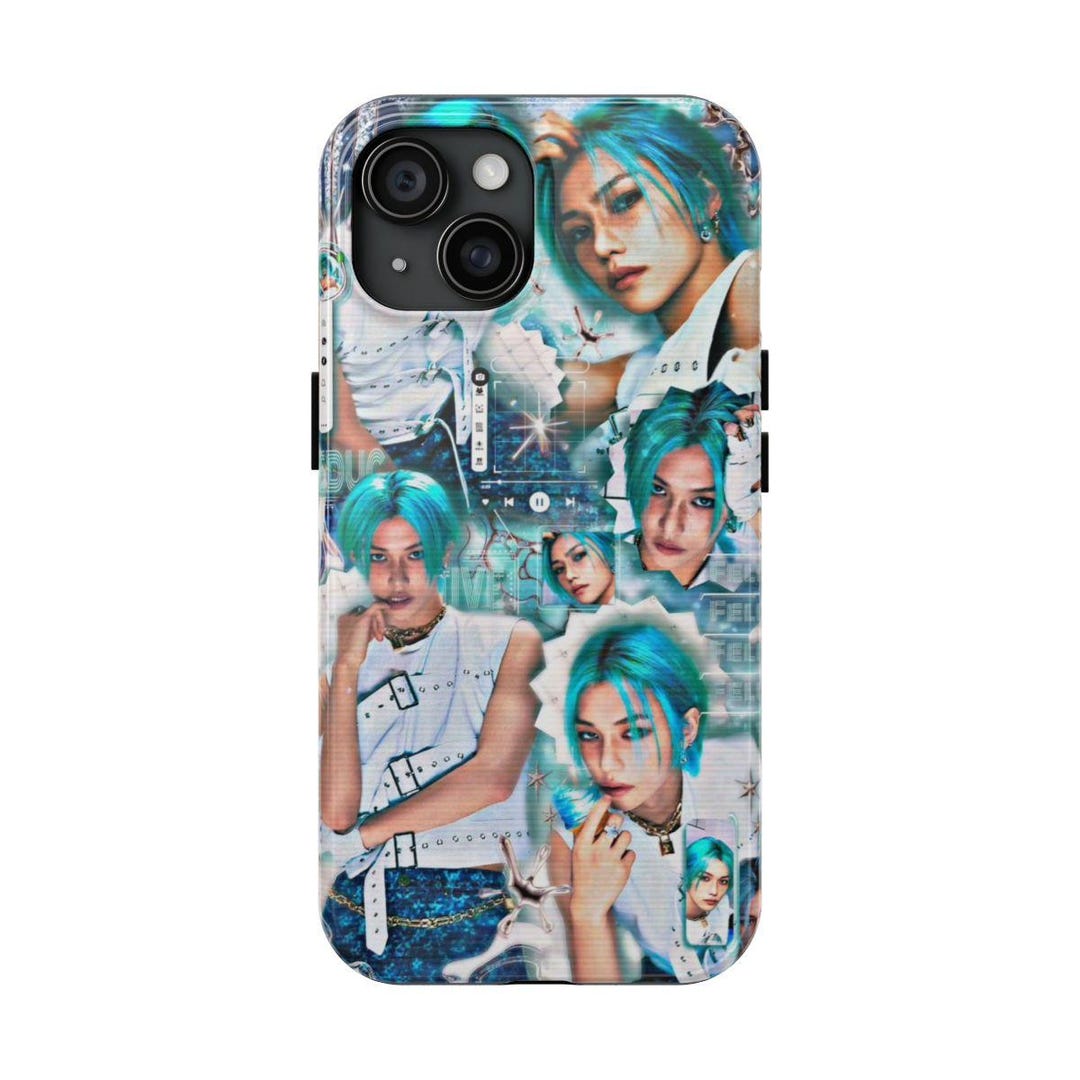 Skz Felix Blue Hair New Album iPhone Case, Stray Kids Felix Phone Cover ...
