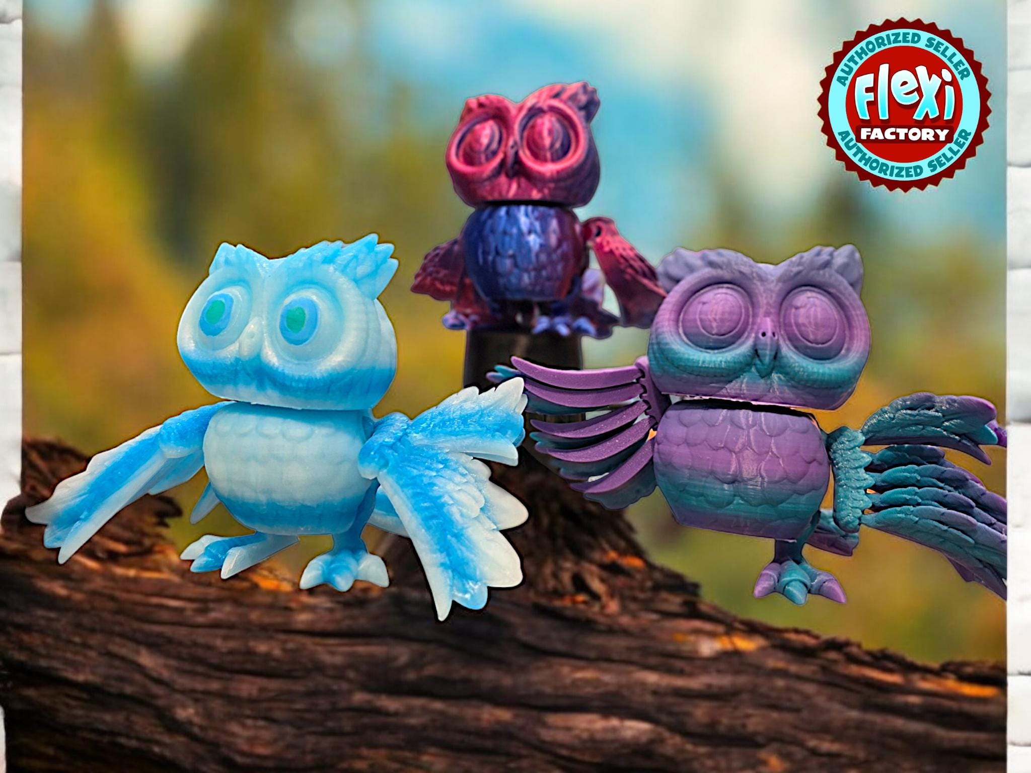 3d Printed Articulated Owl, Owl Fidget Toy, Flexi Owl, 3d Printed Owl ...