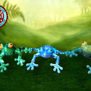 3d Printed Articulated Flexi Frog as Seen on Tiktok, Frog Fidget Toy ...
