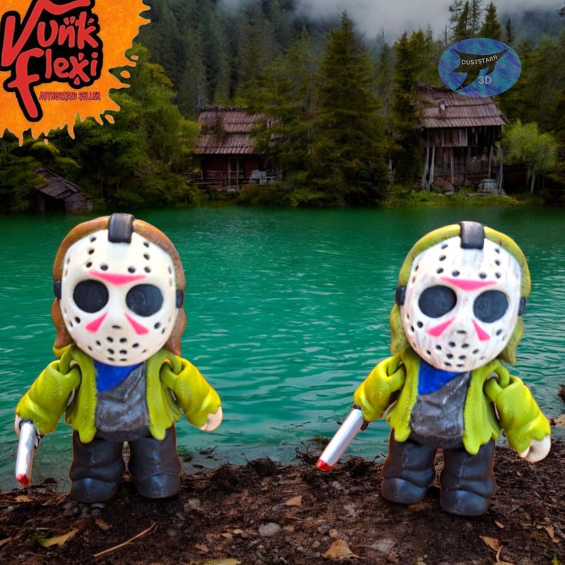 3d Printed Jason Voorhees Figure, Friday the 13th Articulated Toy ...