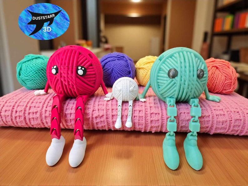 Cute Yarn Ball Pen, Crochet Hook, Knitting Needle Holder (digital ...
