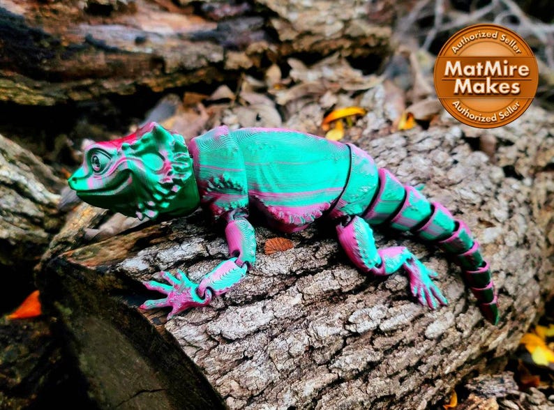 3d Printed Articulated Bearded Dragon as Seen on Tiktok, Lizard Fidget ...