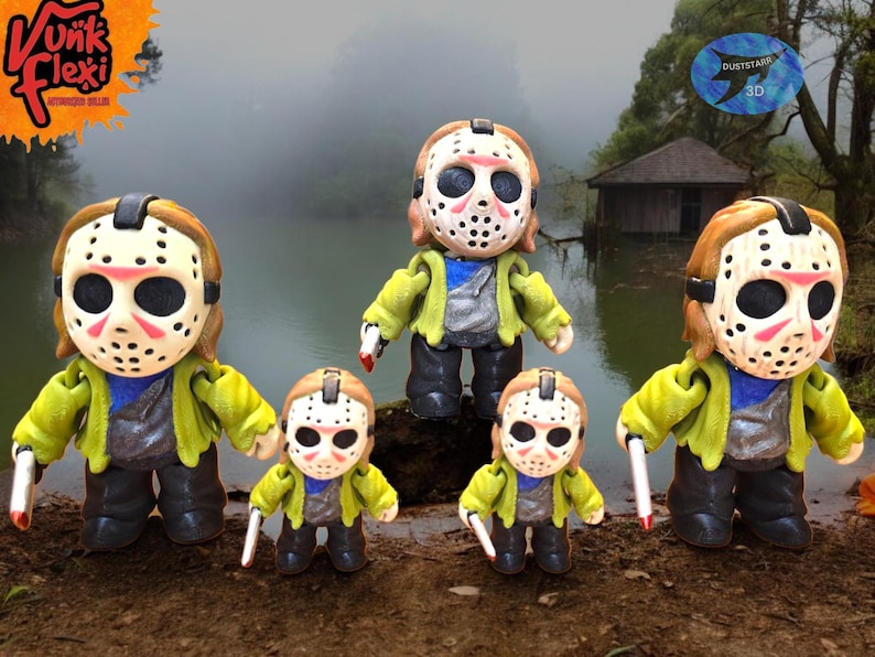 3d Printed Jason Voorhees Figure, Friday the 13th Articulated Toy ...